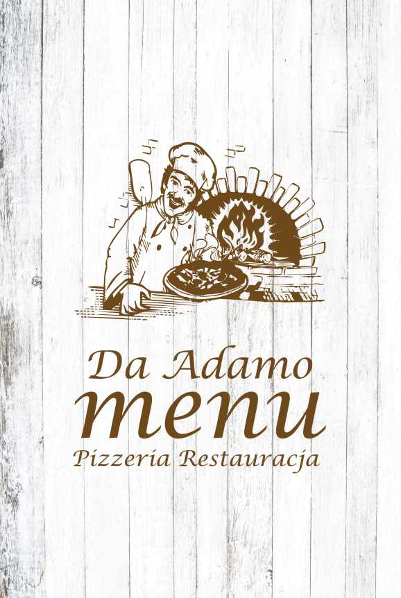 Menu restauracji Adamo